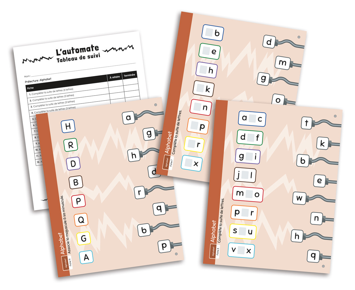 L'automate - Prélecture : Alphabet - Préscolaire - Éditions Passe-Temps