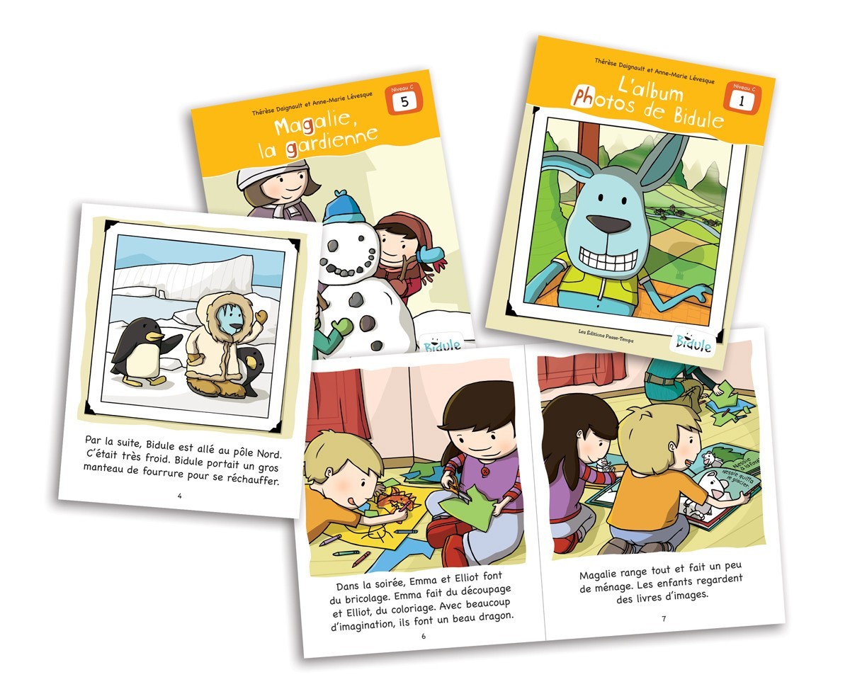 Bidule Niveau C (livrets 1 à 5) – Primaire – Éditions Passe-Temps
