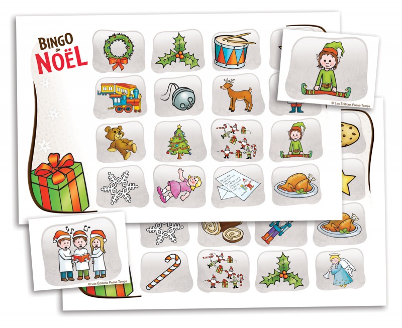 Bingo de Noël - Préscolaire - Éditions Passe-Temps