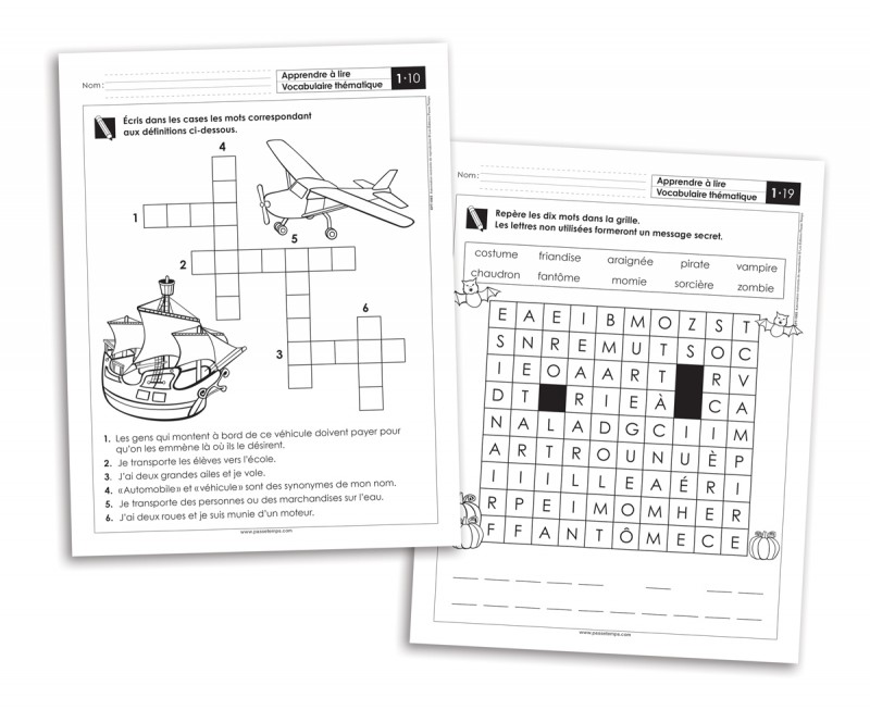 Français 1 - Vocabulaire thématique 1 - Version numérique