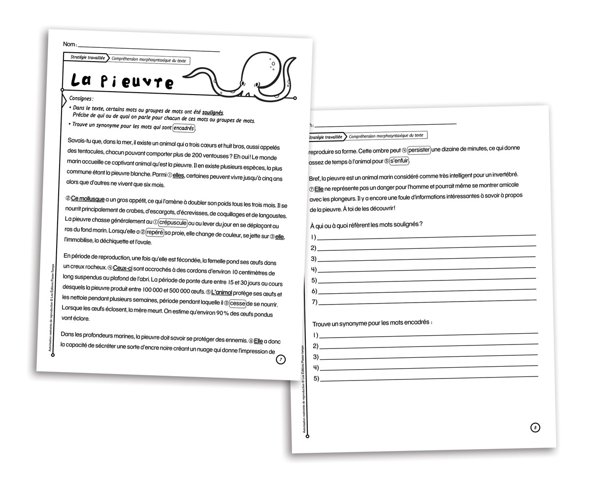 Comprendre des textes informatifs - 2e cycle - Version numérique