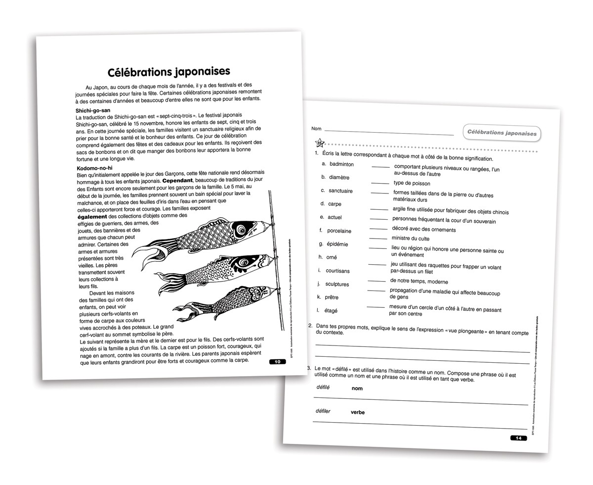 Lire et comprendre avec des textes gradués - 6e année - Cahier 1 ...