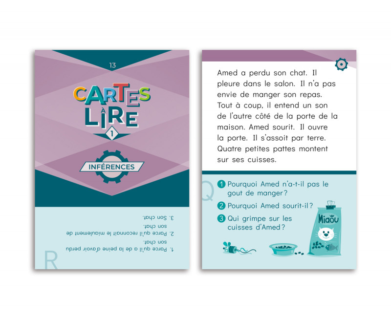 Cartes à lire 1re année (Inférences) - Primaire - Éditions Passe-Temps