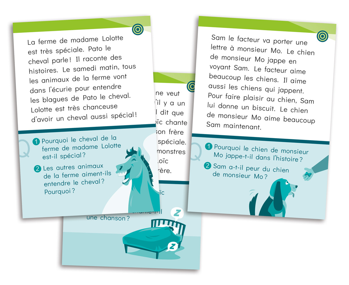 Cartes à lire - Ensemble 1re année - Primaire - Éditions Passe-Temps