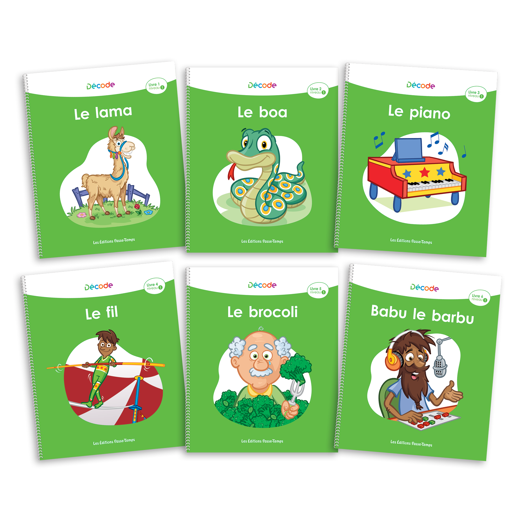 Décode Niveau 1 (grands livres 1 à 6) - Primaire - Éditions Passe-Temps ...